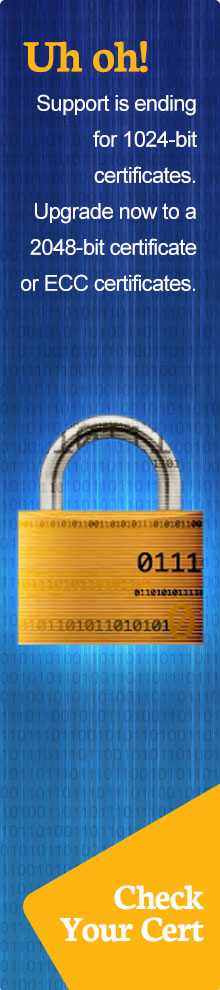 Moving to a 2048-bit SSL- Convert 1024 Bit SSL to 2048 Bit SSL